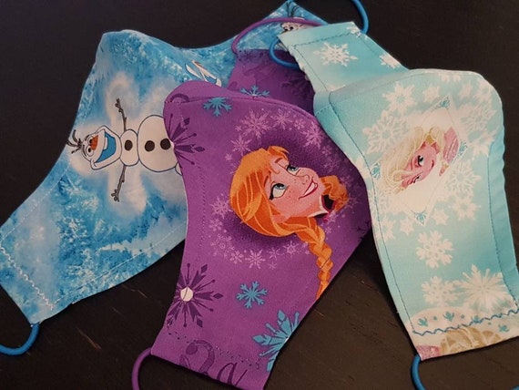 Frozen Face Masks Olaf Mask Elsa Mask Anna Mask Frozen | Etsy Ireland