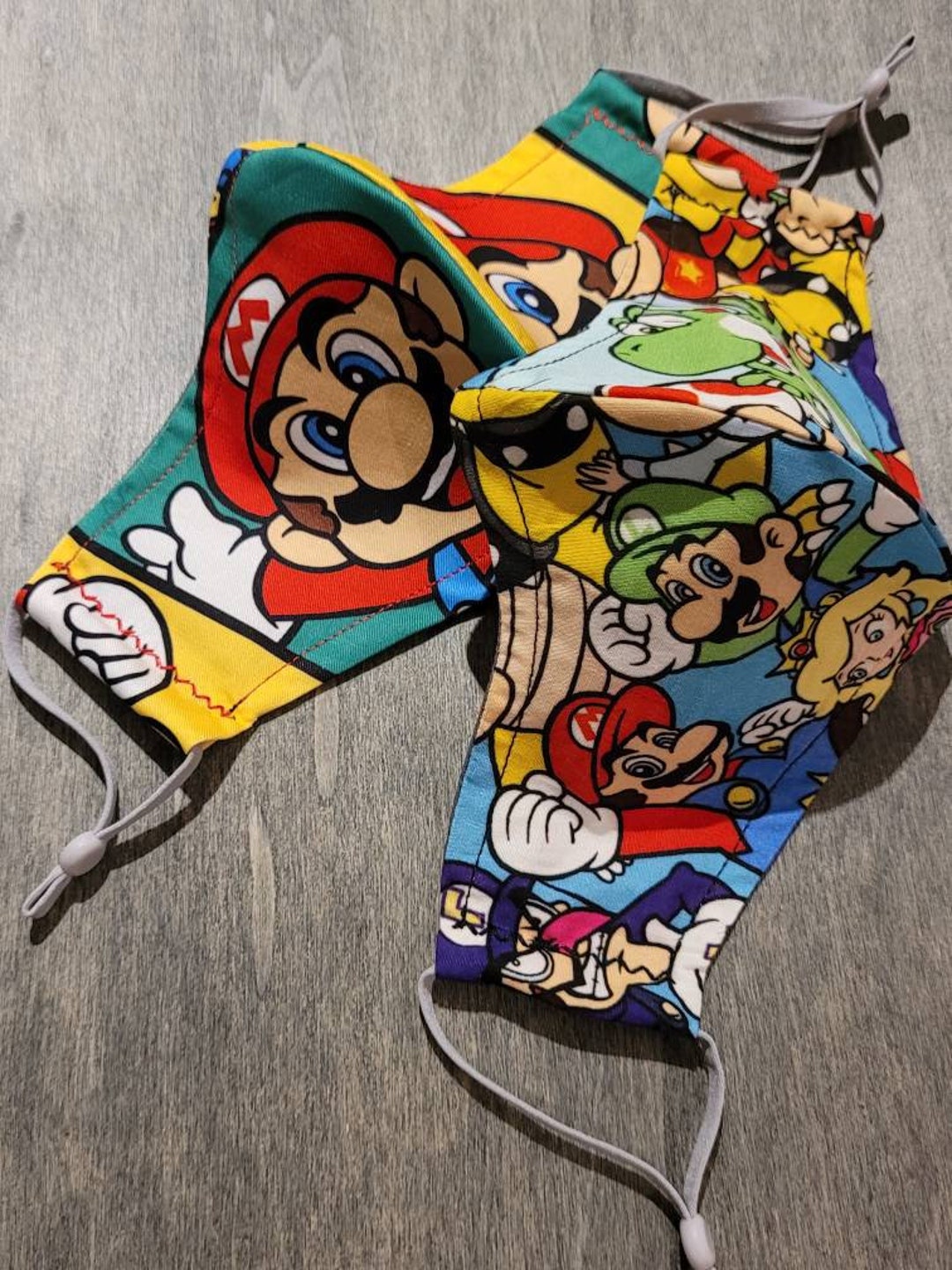 Super Mario Bros Masks Nintendo Washable Child Mask - Etsy