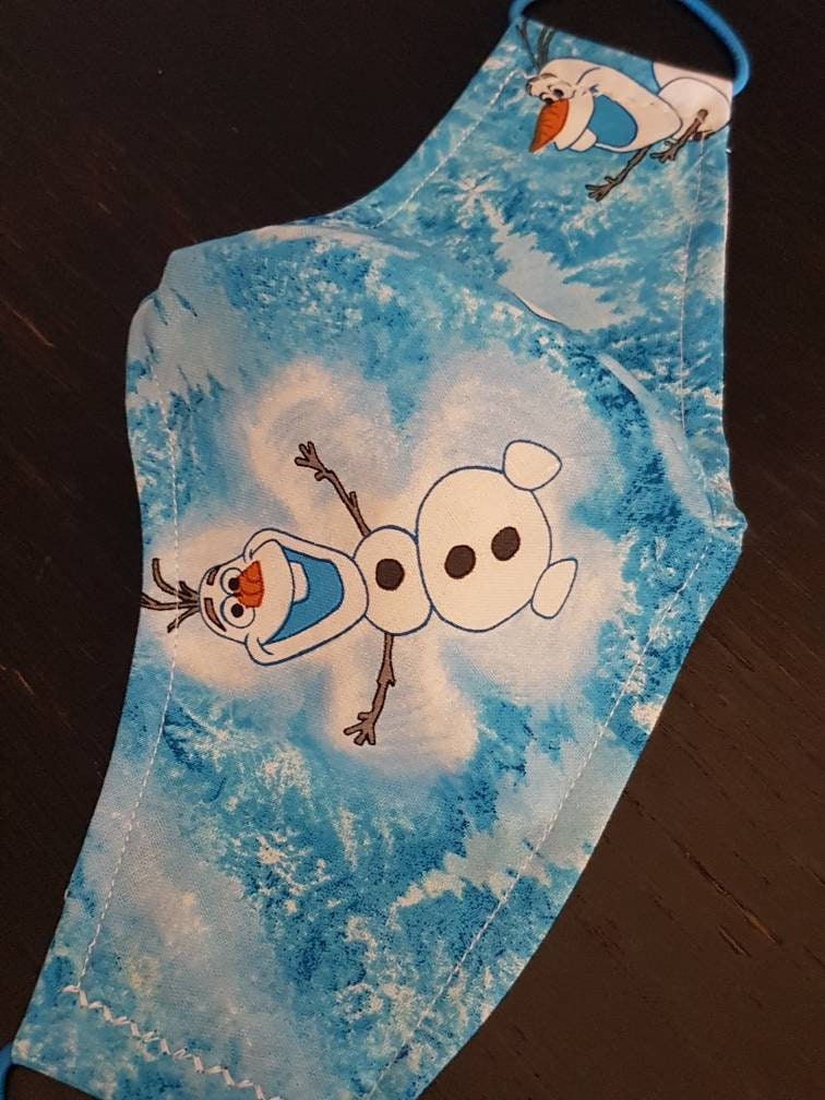 Frozen Face Masks Olaf Mask Elsa Mask Anna Mask Frozen - Etsy