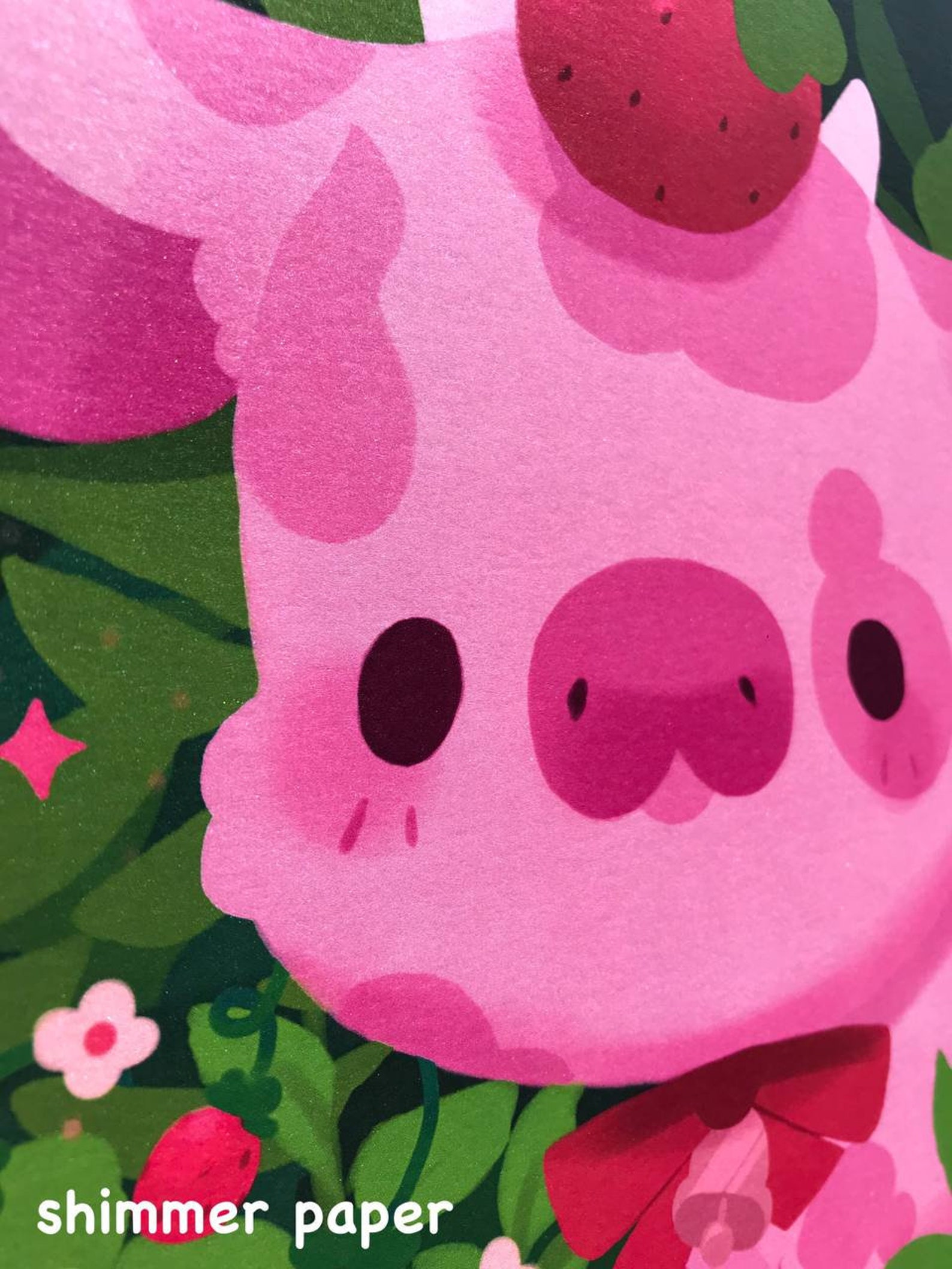 Strawberry Cow Art Print 11 X 17 - Etsy