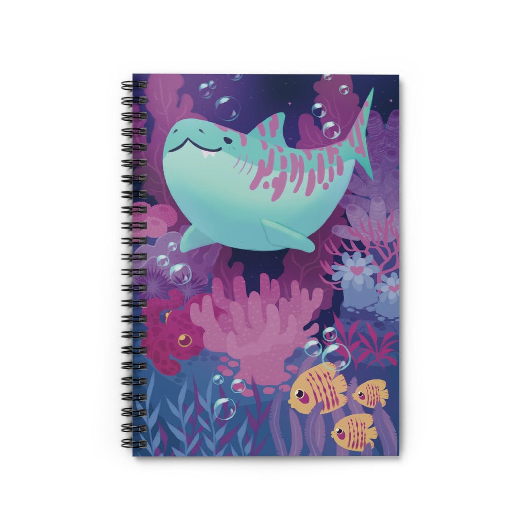 Shark Notebook / Spiral Notebook / Cute Notebook / Gifts for Her ...