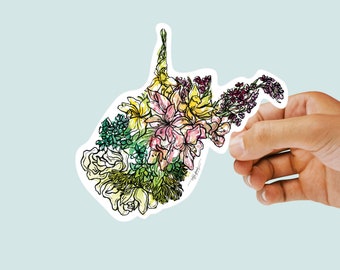 West Virginia Sticker - Etsy