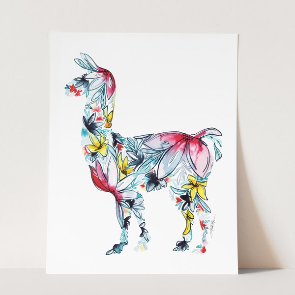 Llama Art Print - Etsy