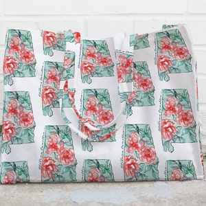 Alabama State Map Canvas Cute Tote Bag With Pockets for Holiday Hostess ...
