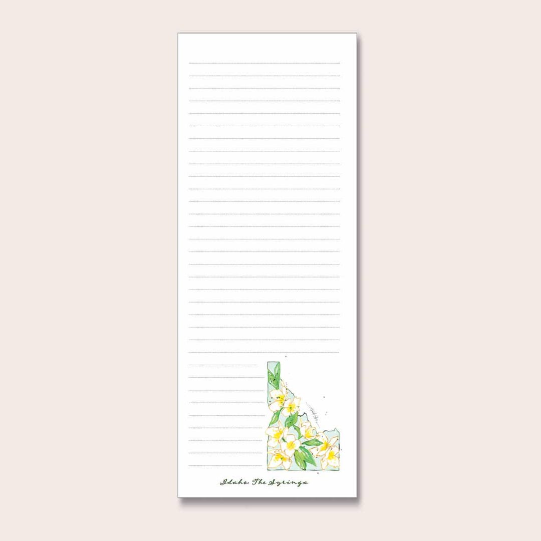 Idaho Refrigerator Notepad Watercolor Artwork Gift for Her Him ...