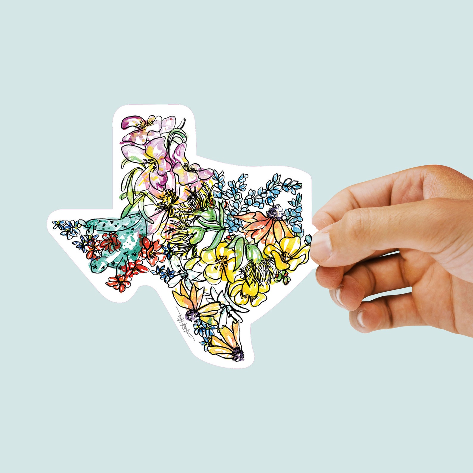 Texas Vinyl Decal Cute Sticker Weatherproof Waterproof Water - Etsy