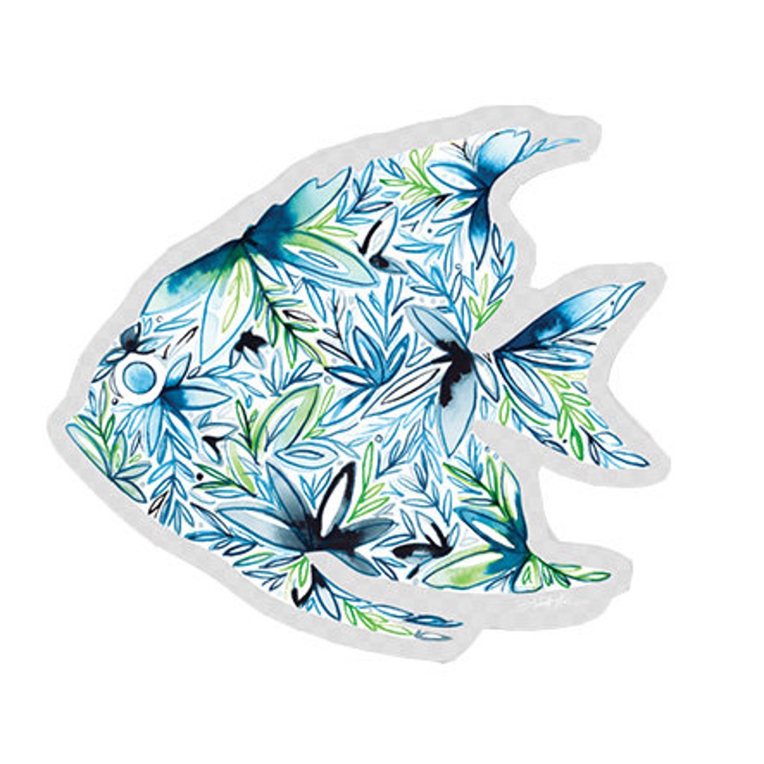 Tropical Fish Vinyl Decal Sticker Cute Sticker Water Bottle ...