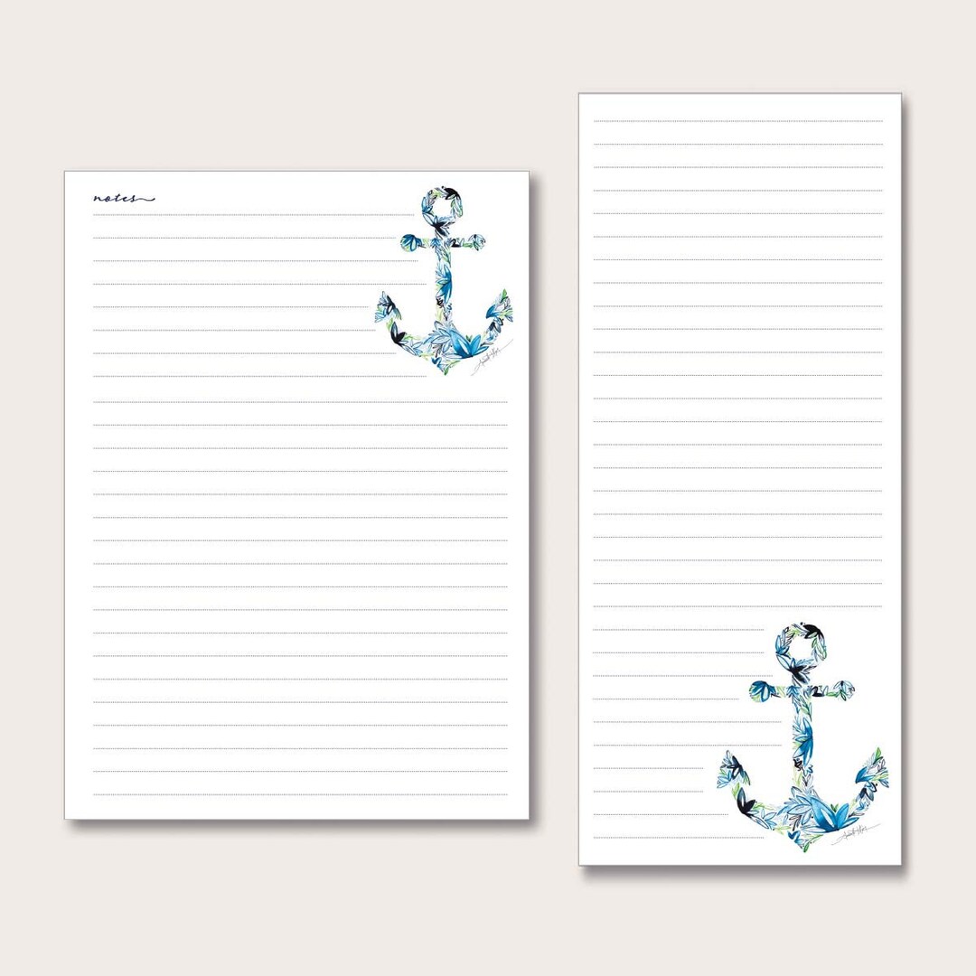 Anchor Notepad Bundle Stationery Gift for Him Her Christmas Birthday ...
