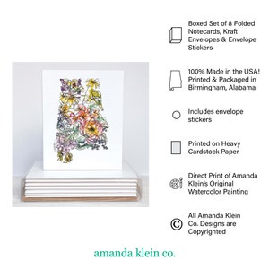 Cross Floral Box SET of 8 Blank Note Cards With Envelopes Housewarming ...