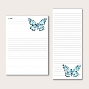 Blue Morpho Butterfly Notepad Bundle Gift for Teacher Him or Her ...