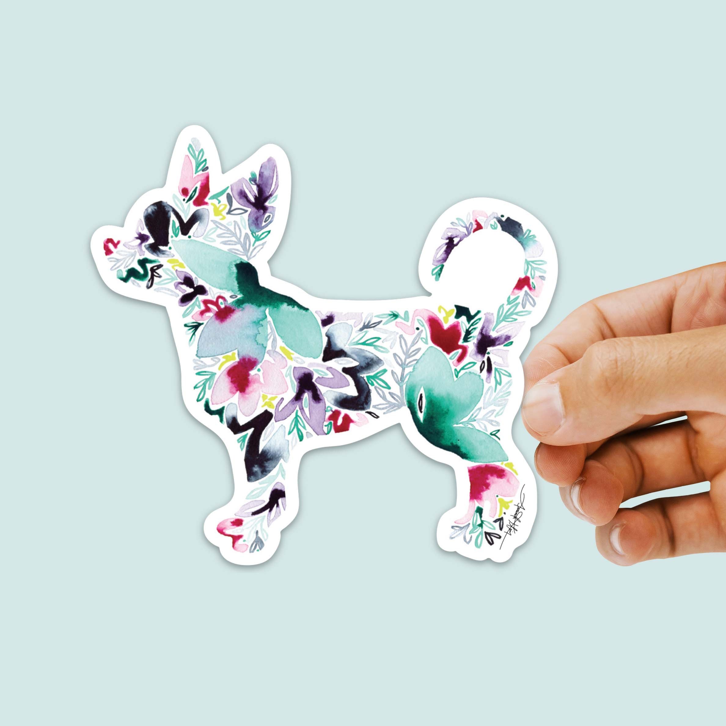 Chihuahua Vinyl Decal Cute Sticker Weatherproof Waterproof - Etsy