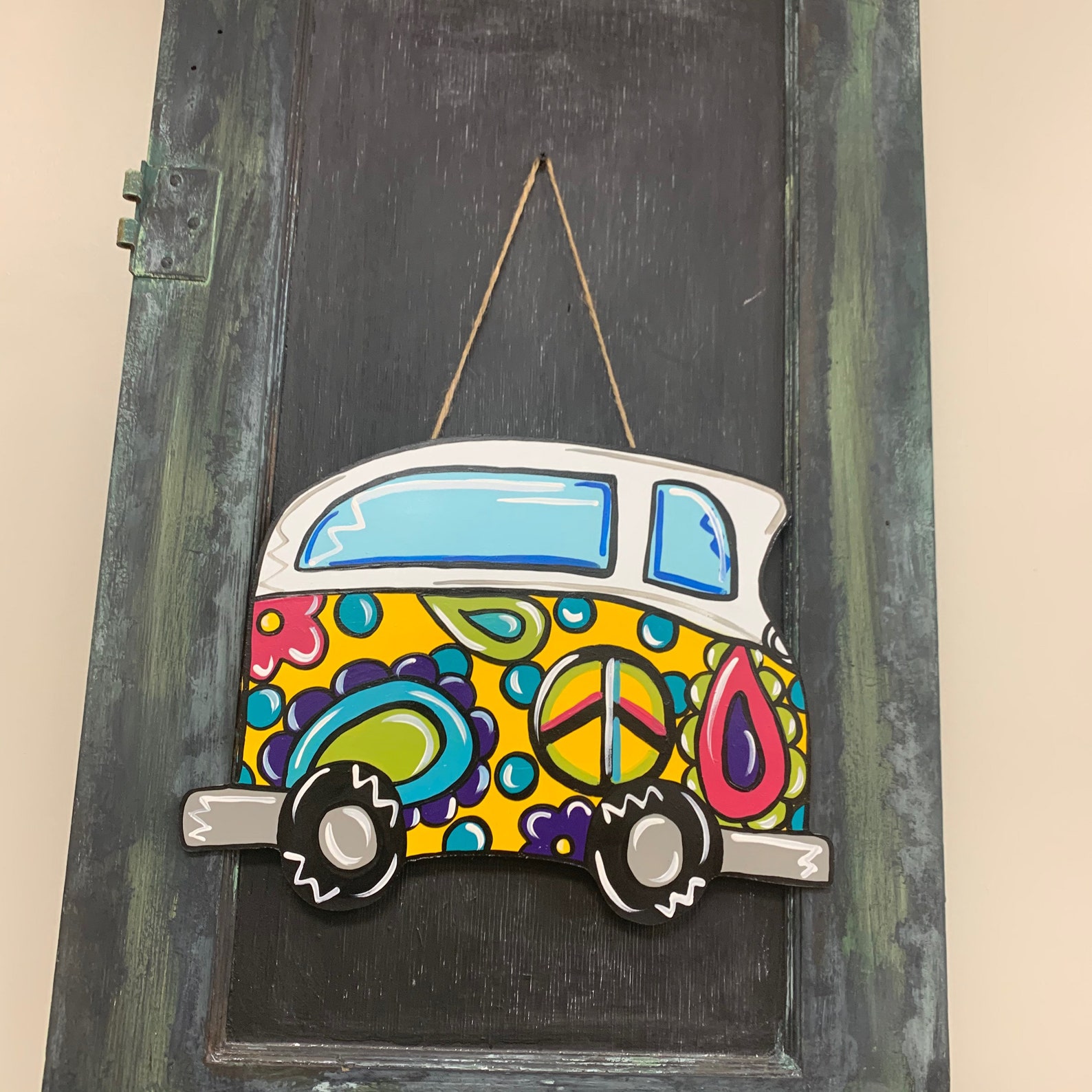 VW Bus Signpeace Signwhimsical Decorsummer Decor Door - Etsy