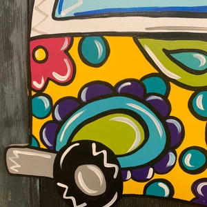 VW Bus Sign,peace Sign,whimsical Decor,summer Decor, Door Decor ...