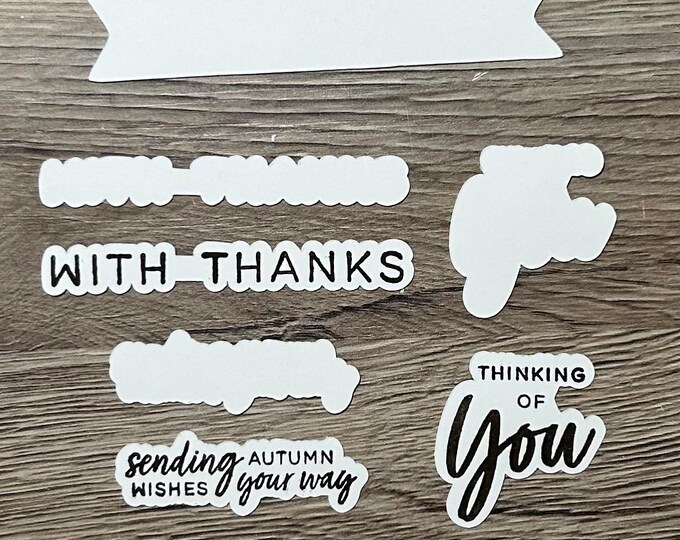 SVG and Scanncut Cut Files for so Sincere Sentiments - Etsy