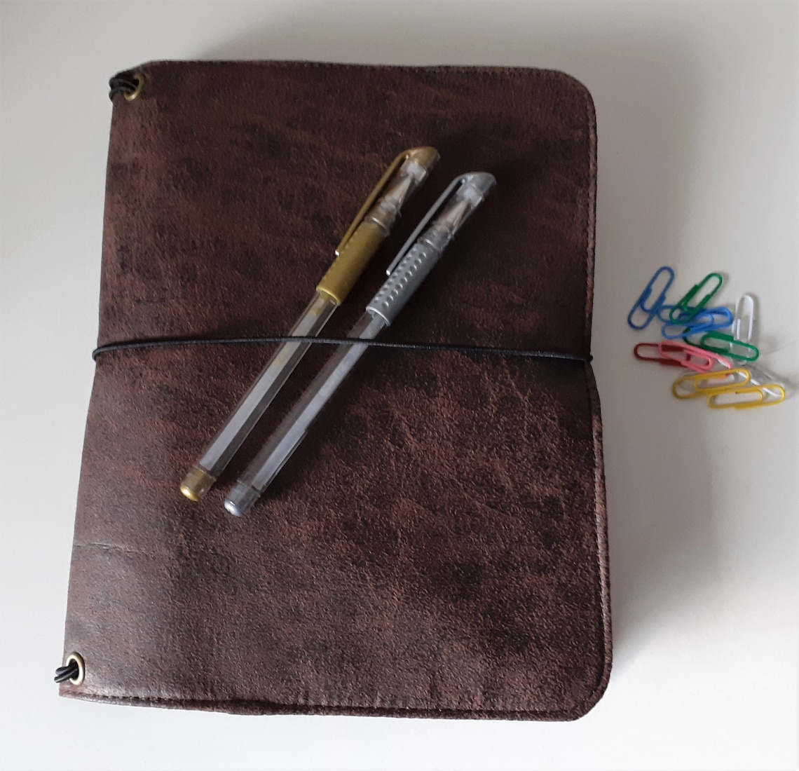 A5 Handmade Soft Vegan Leather Travellers Notebook Fauxdori - Etsy UK