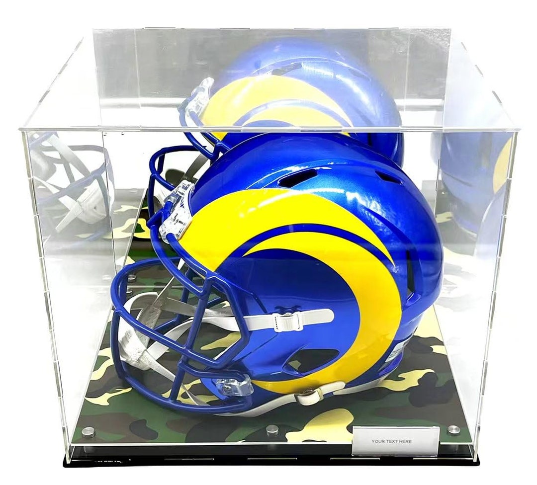 Full Size Football Helmet Display Case Box Showcase Camo Camouflage ...