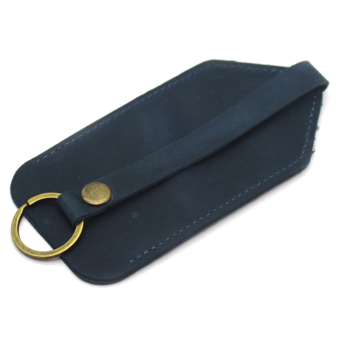 Handmade Crazy Horse Leather Key Holder Pouch, Crazy Leather Key Holder ...