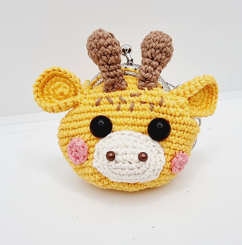 Jerry the Giraffe Coin Purse, Key Chain, Crochet Amigurumi Pattern PDF ...