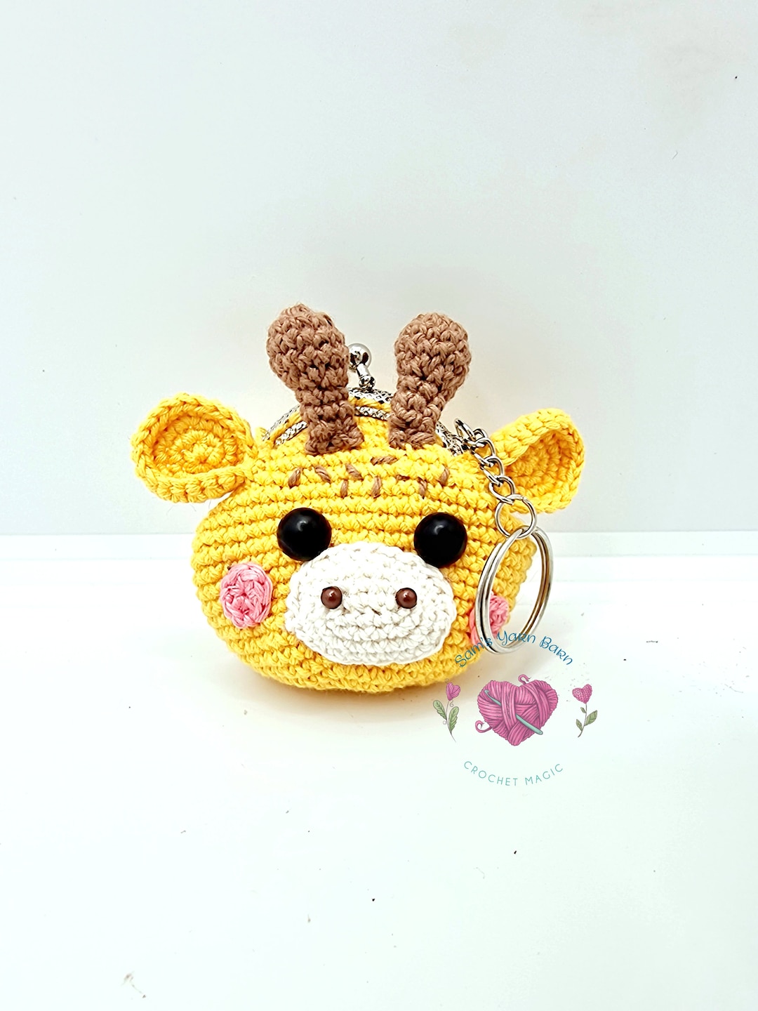 Jerry the Giraffe Coin Purse, Key Chain, Crochet Amigurumi Pattern PDF ...