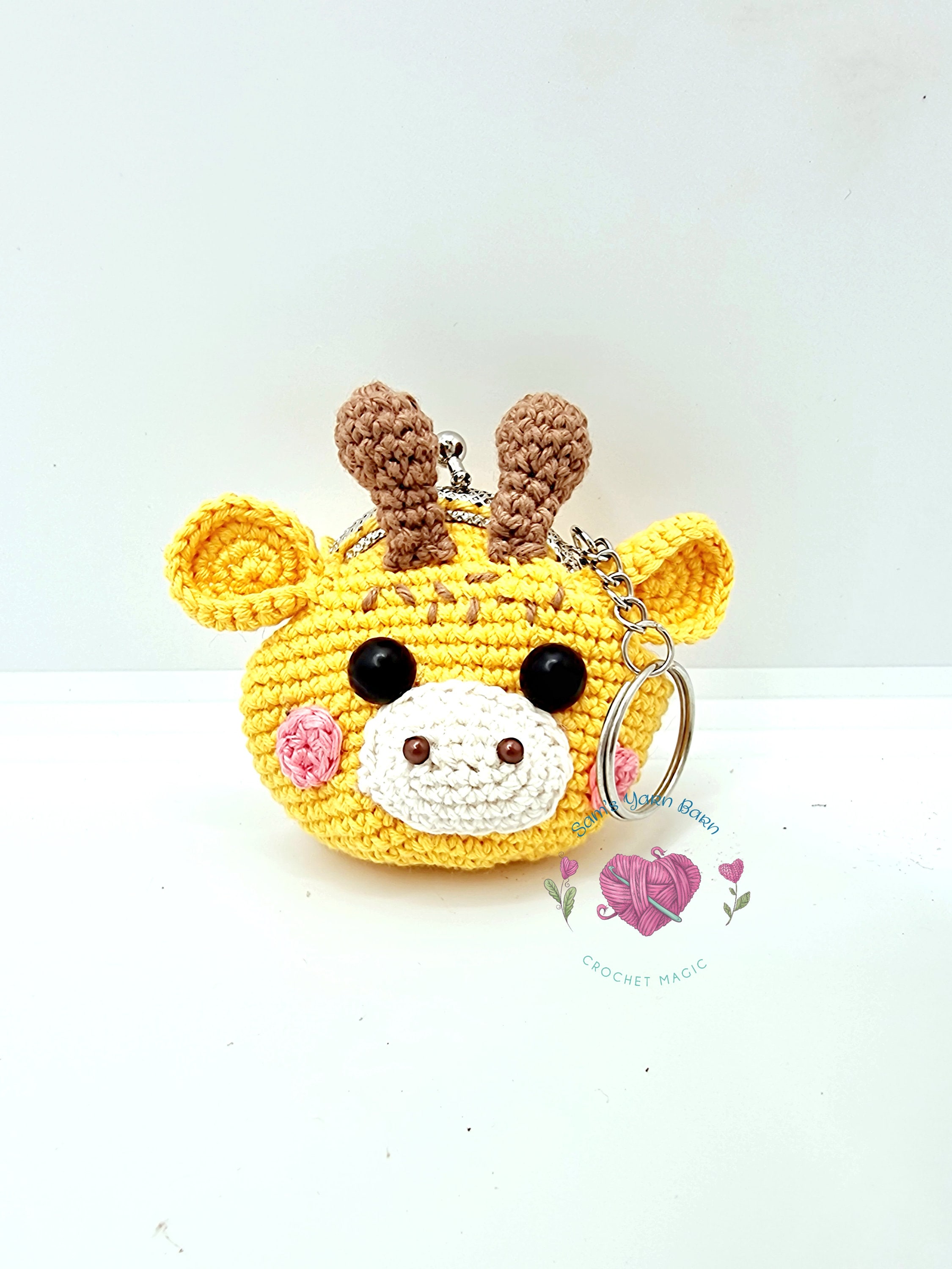 Jerry the Giraffe Coin Purse, Key Chain, Crochet Amigurumi Pattern PDF ...