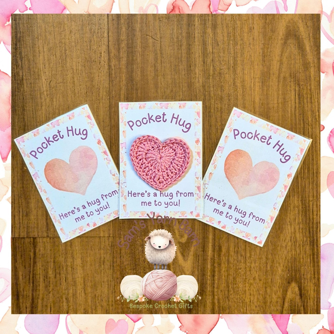 Printable Heart Pocket Hug Pdf Download - Etsy