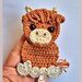 Bertie the Highland Cow Applique Crochet Amigurumi Pattern Pdf Digital ...