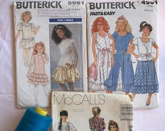 Vintage Sewing Patterns, Set of 3, Mccalls 5832, Simplicity 8503 ...