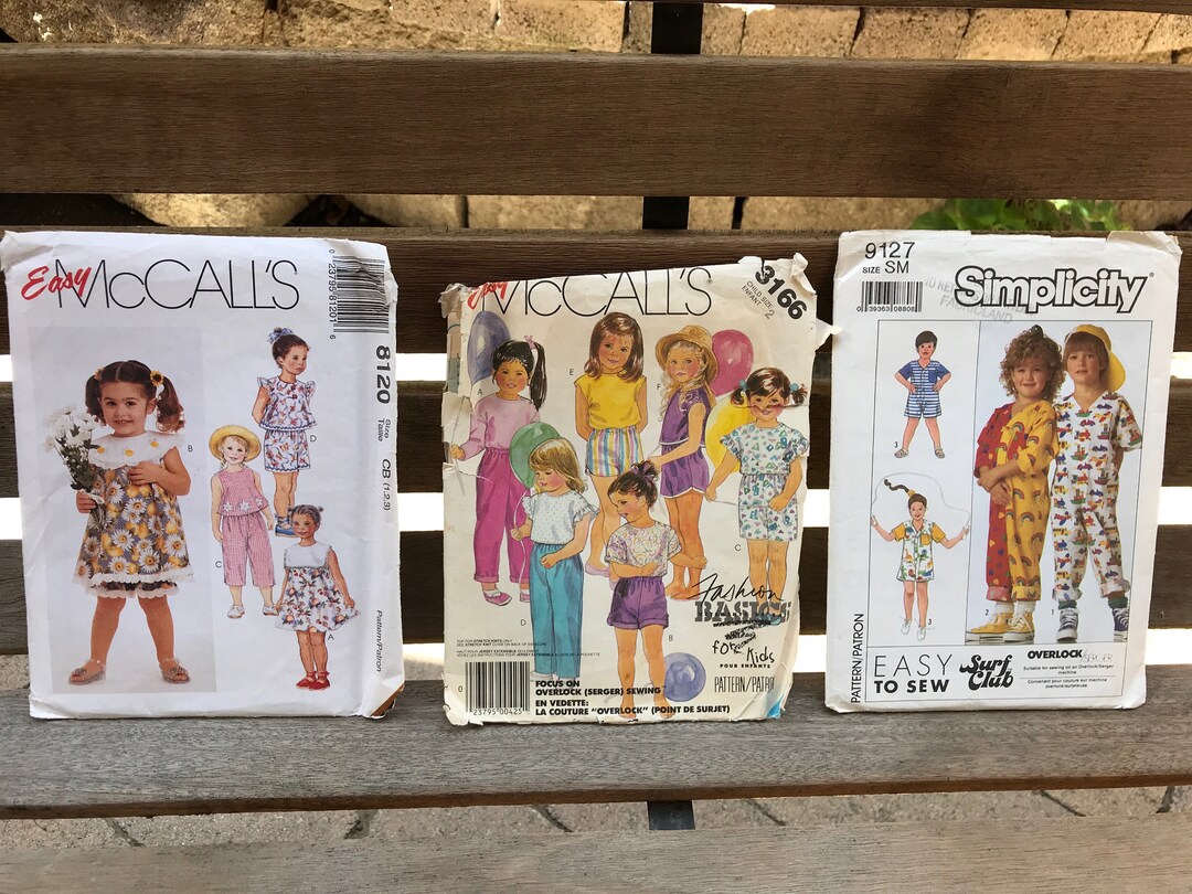 Vintage Sewing Pattern for Girls, Mccalls 8120, Mccalls 3166 ...