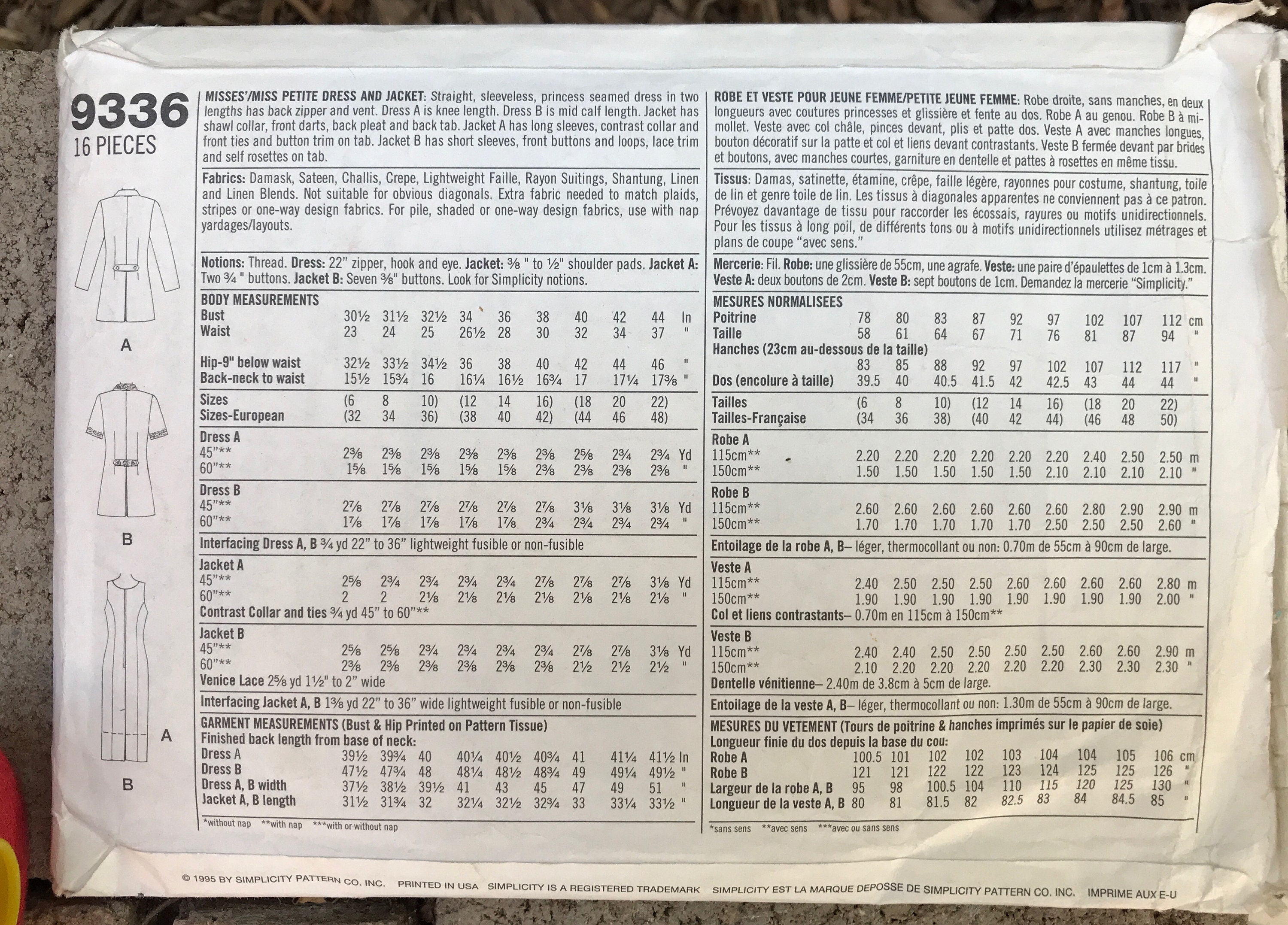 Simplicity 9336 Simplicity 8265 Butterick 4302 Vintage | Etsy