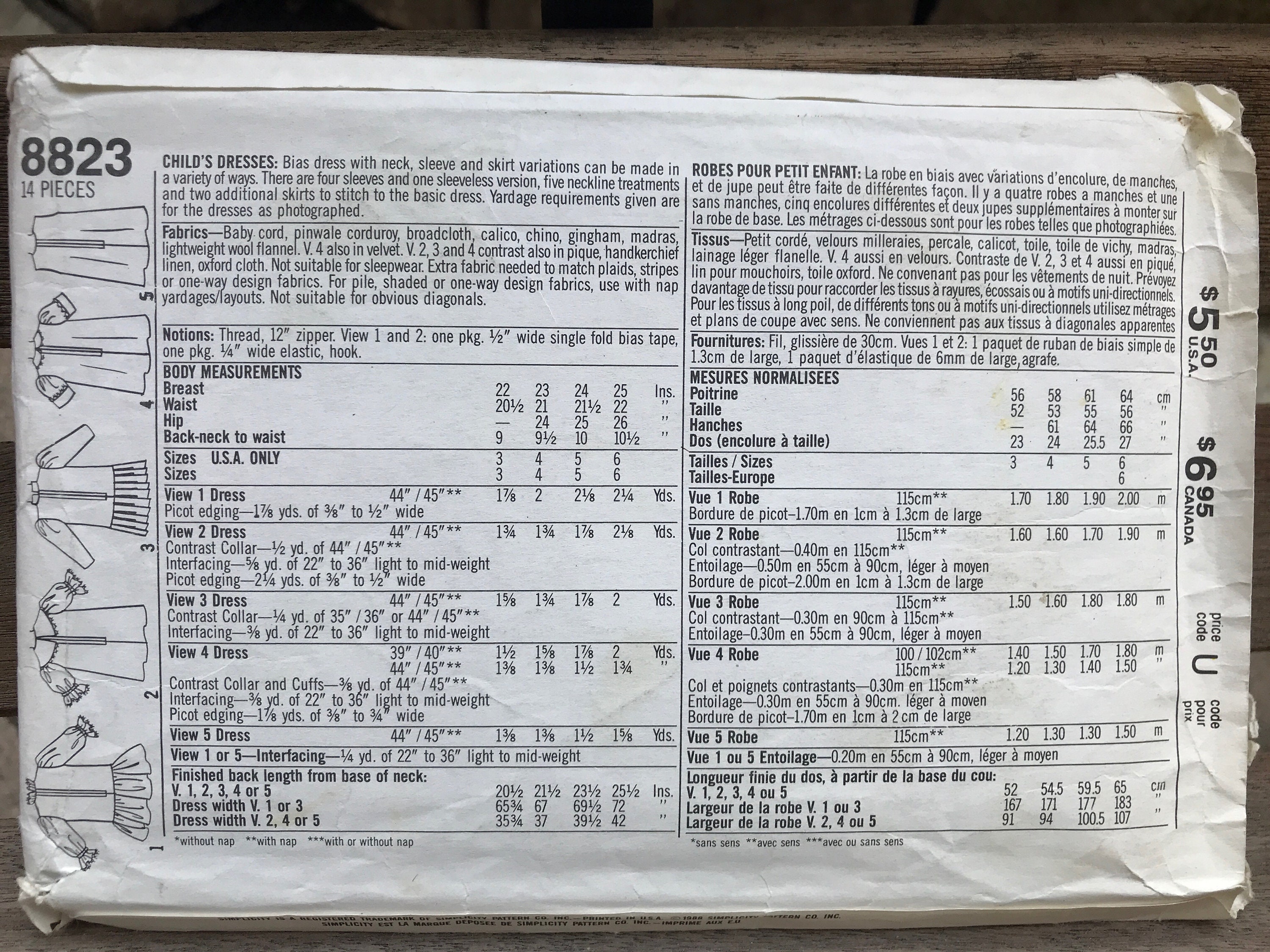 Vintage Sewing Pattern for Girls Simplicity 8653 Simplicity | Etsy