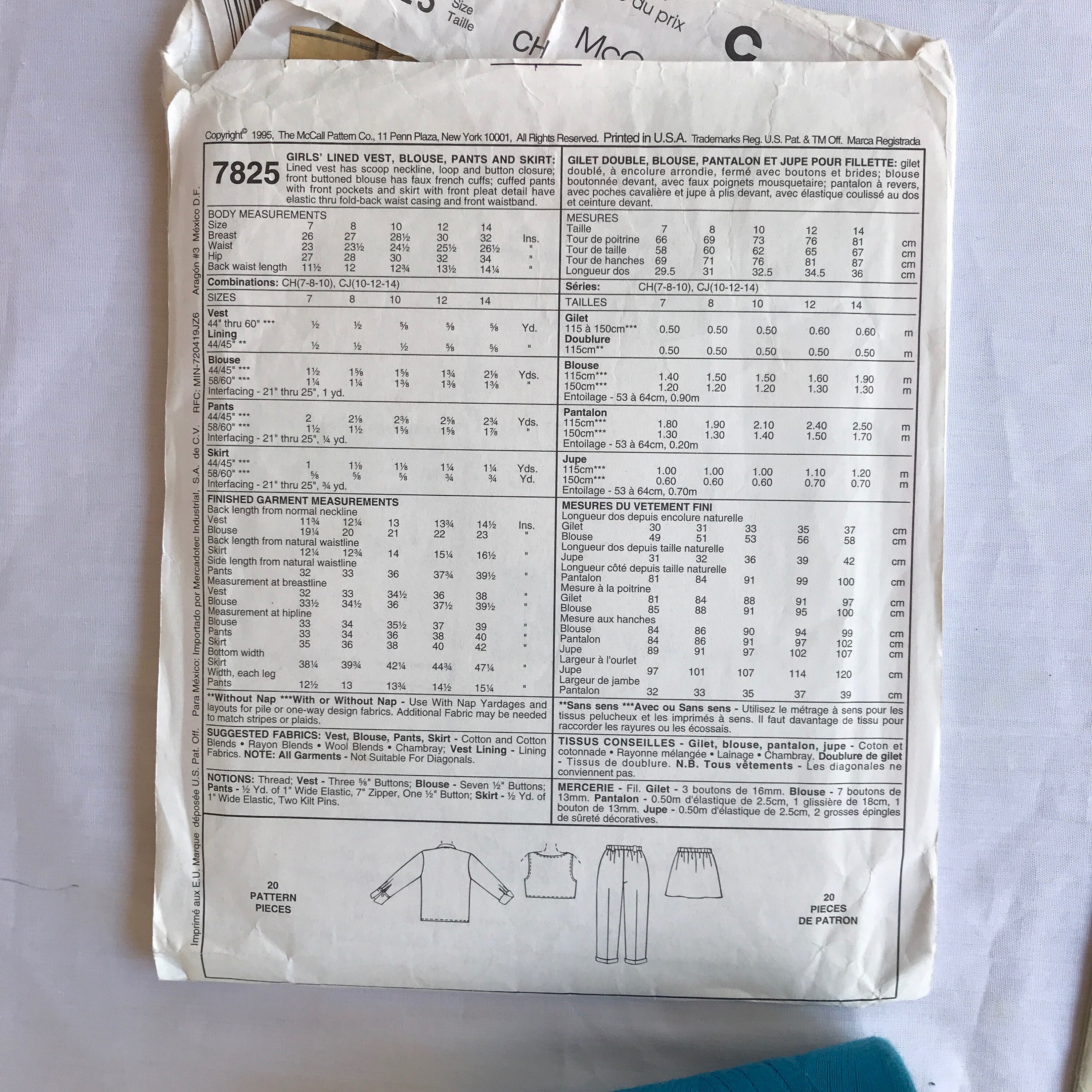 Vintage Sewing Patterns, Set of 3, Mccalls 7825, Mccalls 2649 ...