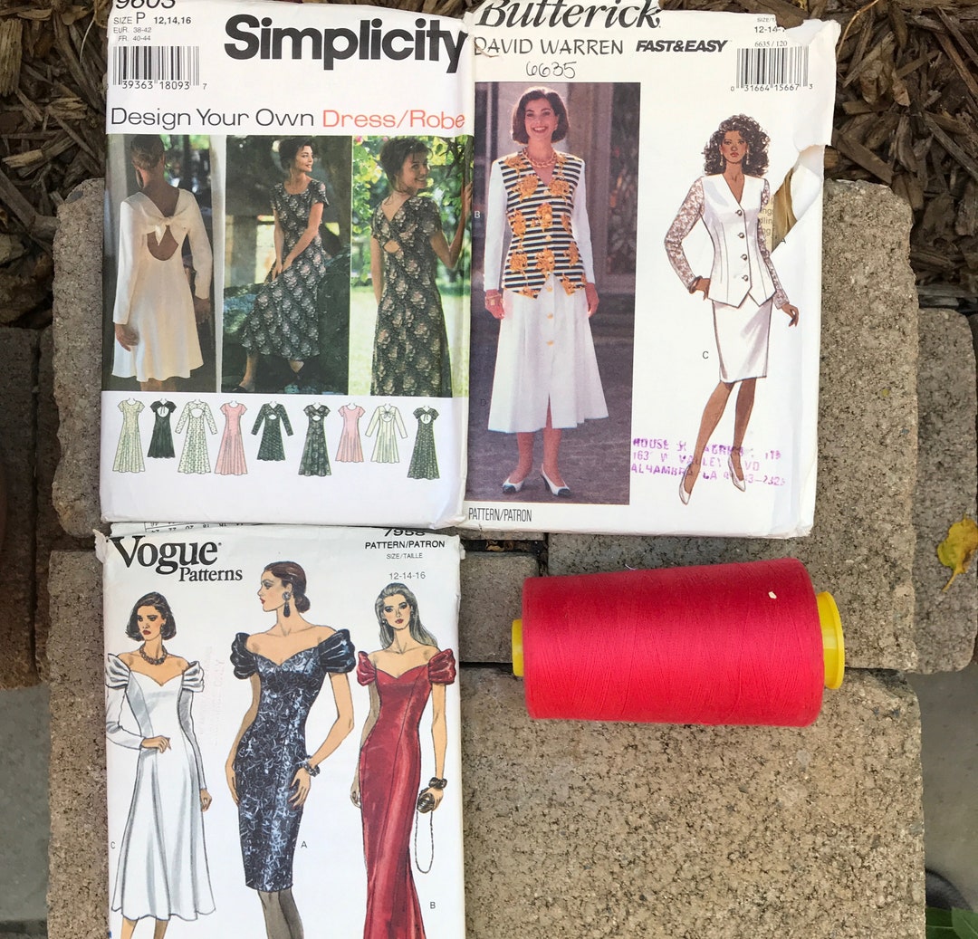 Simplicity 9603, Butterick 6635, Vogue 7958 * Vintage Sewing Patterns ...