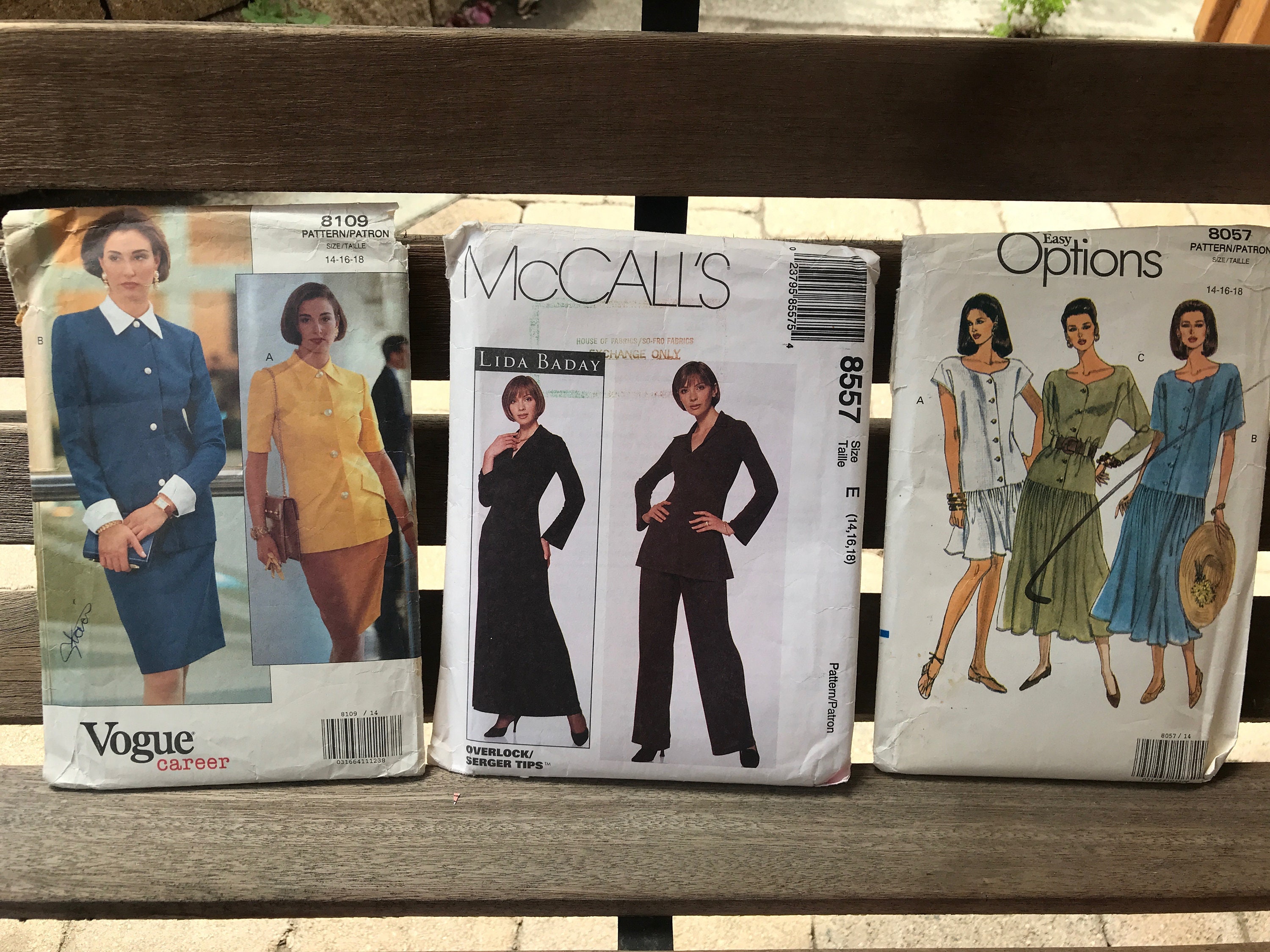 Vintage Sewing Patterns for Women Vogue 8109 Mccalls 8557 - Etsy