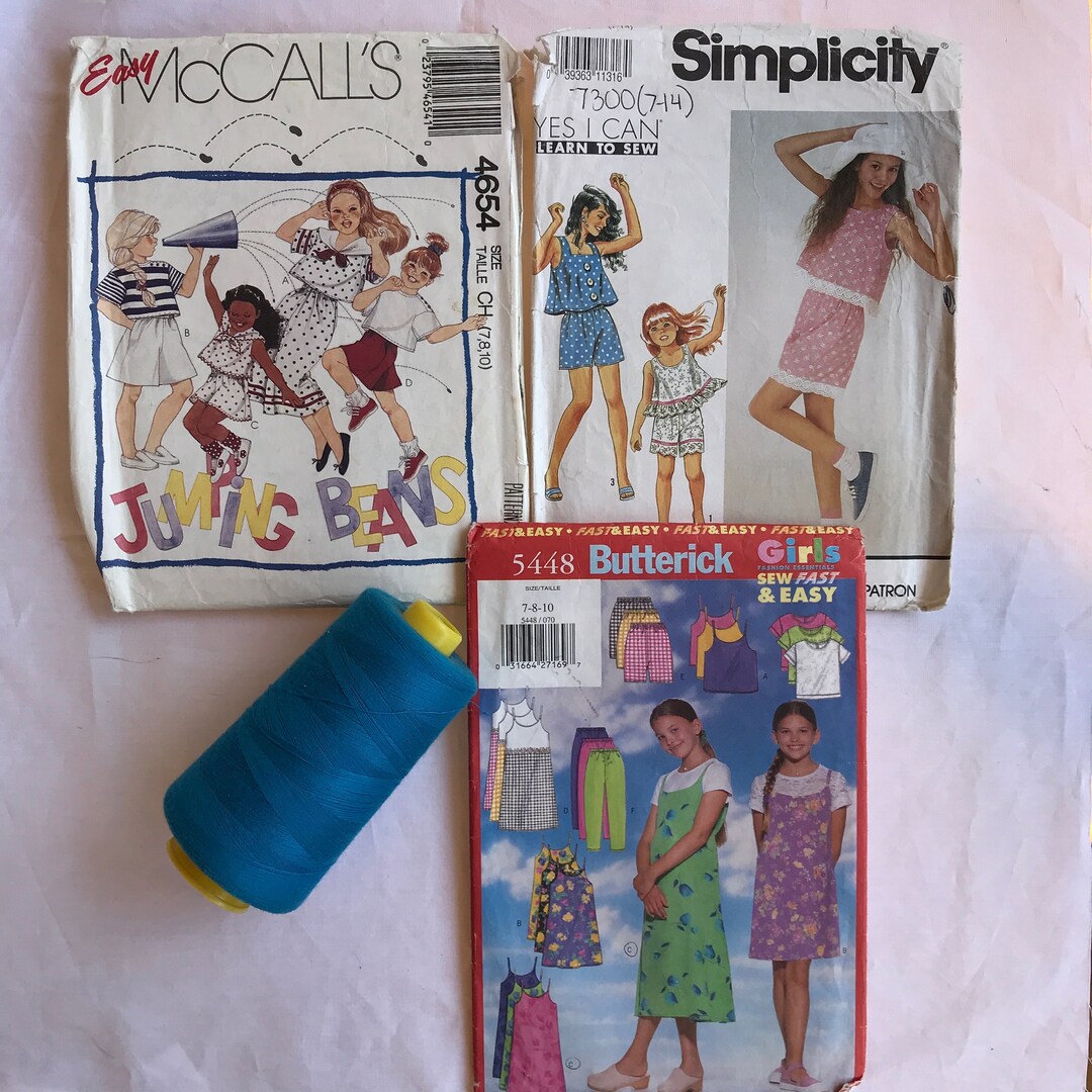 Vintage Sewing Patterns, Set of 3, Mccalls 4654, Simplicity 7300 ...