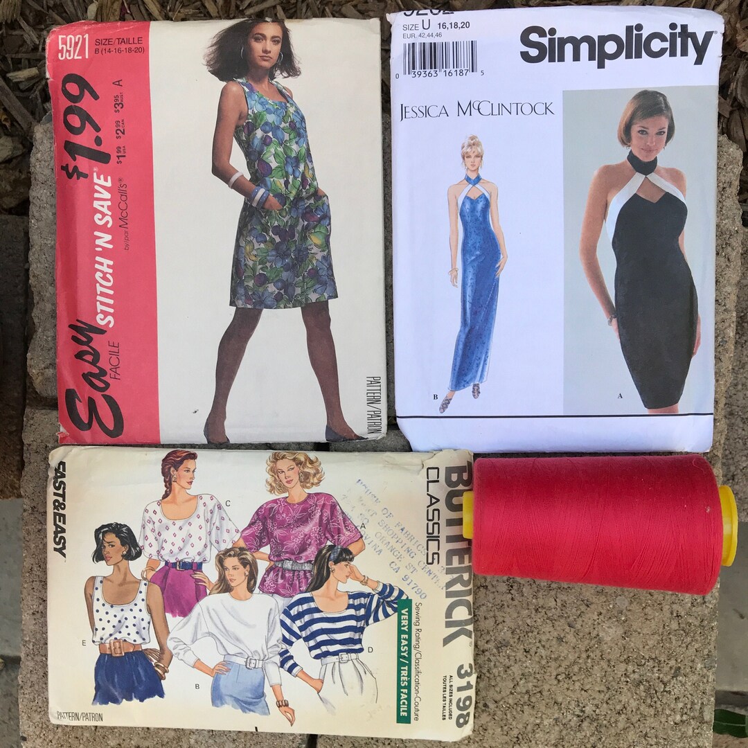 Mccalls 5921, Simplicity 9262, Butterick 3198 * Vintage Sewing Patterns ...