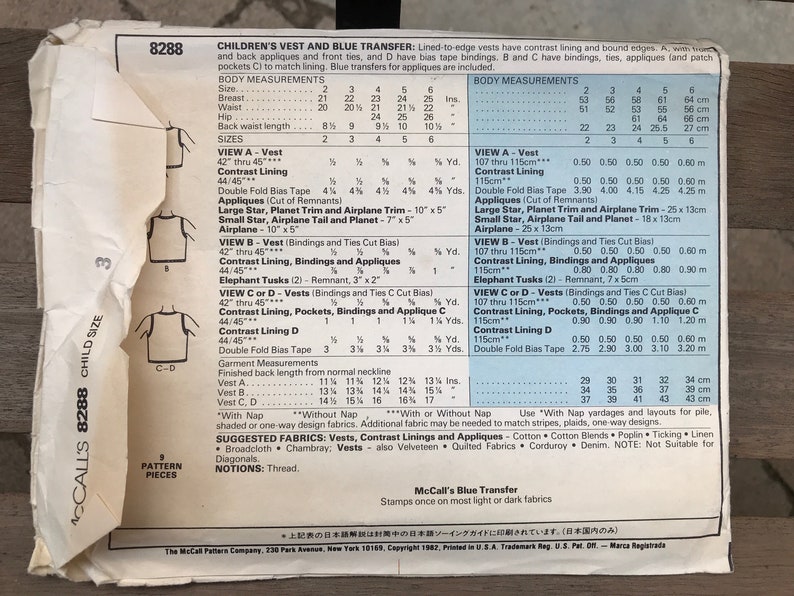 Vintage Sewing Pattern for Girls, Mccalls 8288, Simplicity 9037 ...