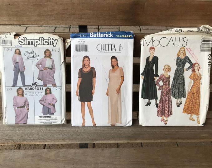 Vintage Sewing Patterns for Women, Simplicity 8904, Butterick 5055 ...