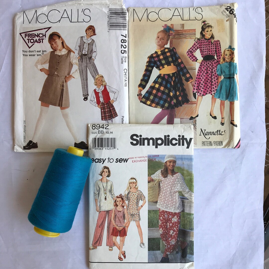 Vintage Sewing Patterns, Set of 3, Mccalls 7825, Mccalls 2649 ...
