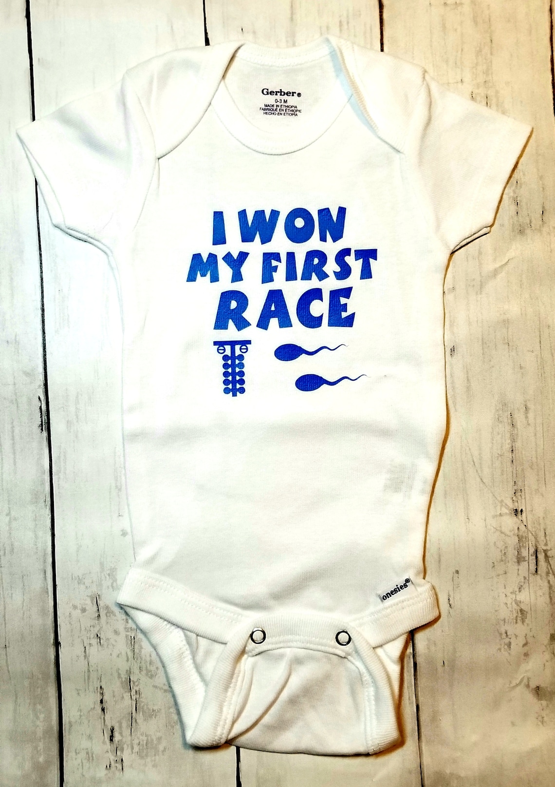 I Won My First Race Onesie - Etsy