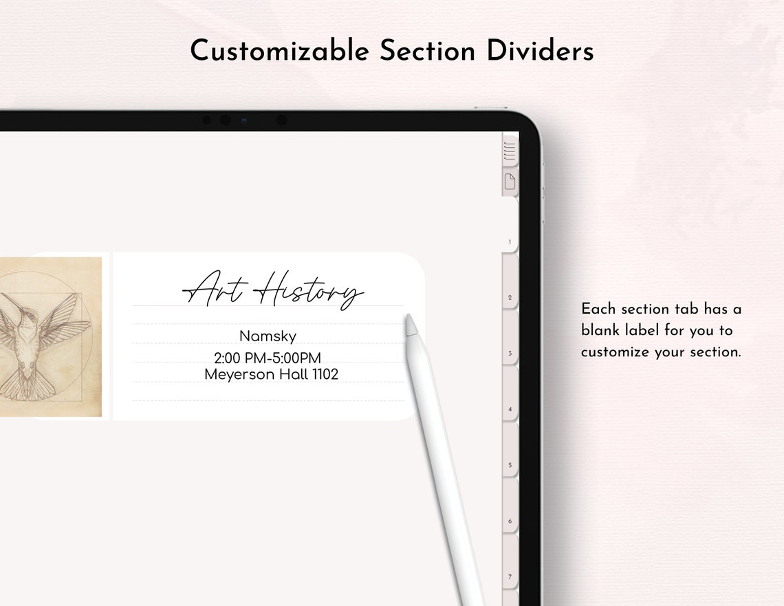 Digital Notebook for Goodnotes, Notability, Hyperlinked Tabs, Digital ...