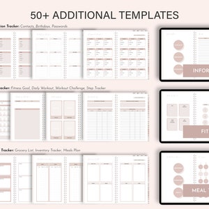Undated Digital Planner Binder, Goodnotes Planner, Notability Planner ...
