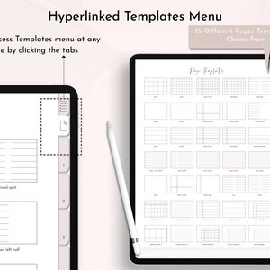Digital Notebook for Goodnotes, Notability, Hyperlinked Tabs, Digital ...