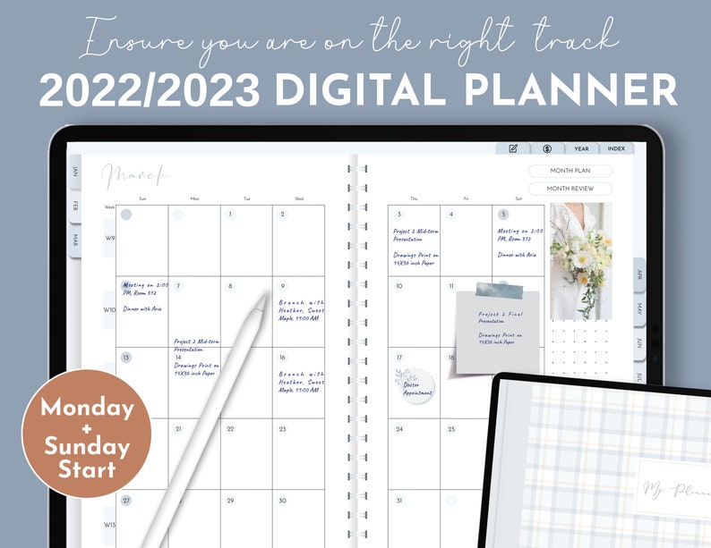 2022 2023 Digital Goodnotes Planner Notability Planner Ipad - Etsy