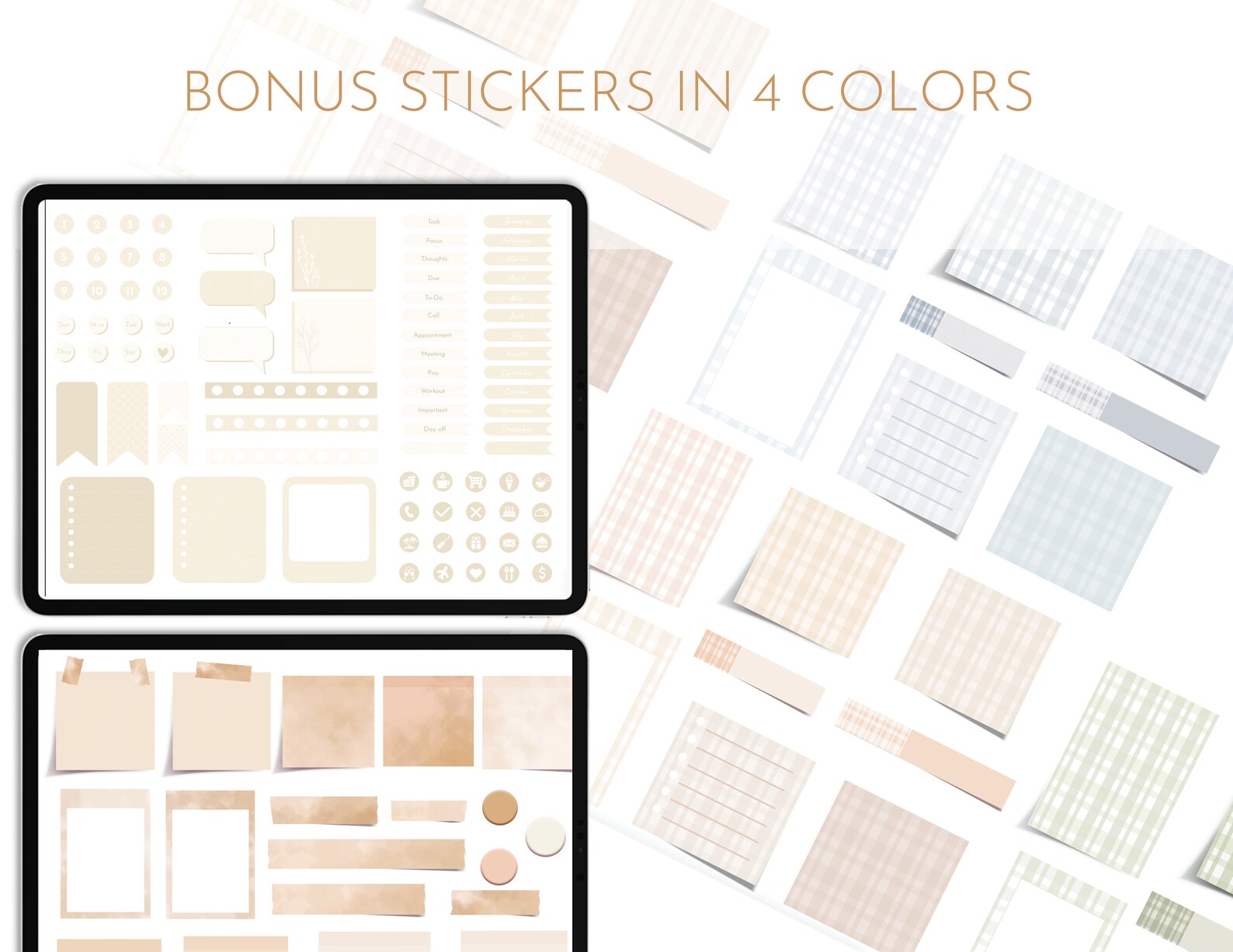 Undated Portrait Digital Planner Any Year Goodnotes Planner - Etsy