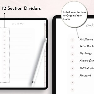 Digital Notebook for Goodnotes, Notability, Hyperlinked Tabs, Digital ...