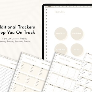 Undated Portrait Digital Planner, Any Year Goodnotes Planner ...