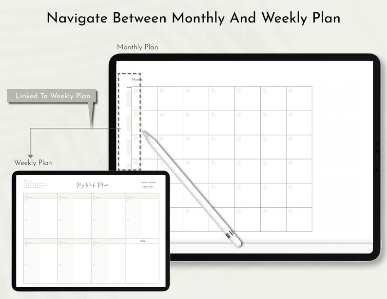 Undated Student Weekly Digital Planner Goodnotes Planner | Etsy