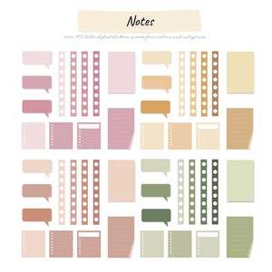 Digital Stickers, Boho Stickers Set, Goodnotes Sticker Book, Cute ...