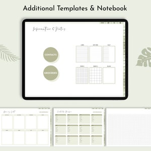 Undated Any Year Digital Planner, Goodnotes, Undated Daily Planner ...