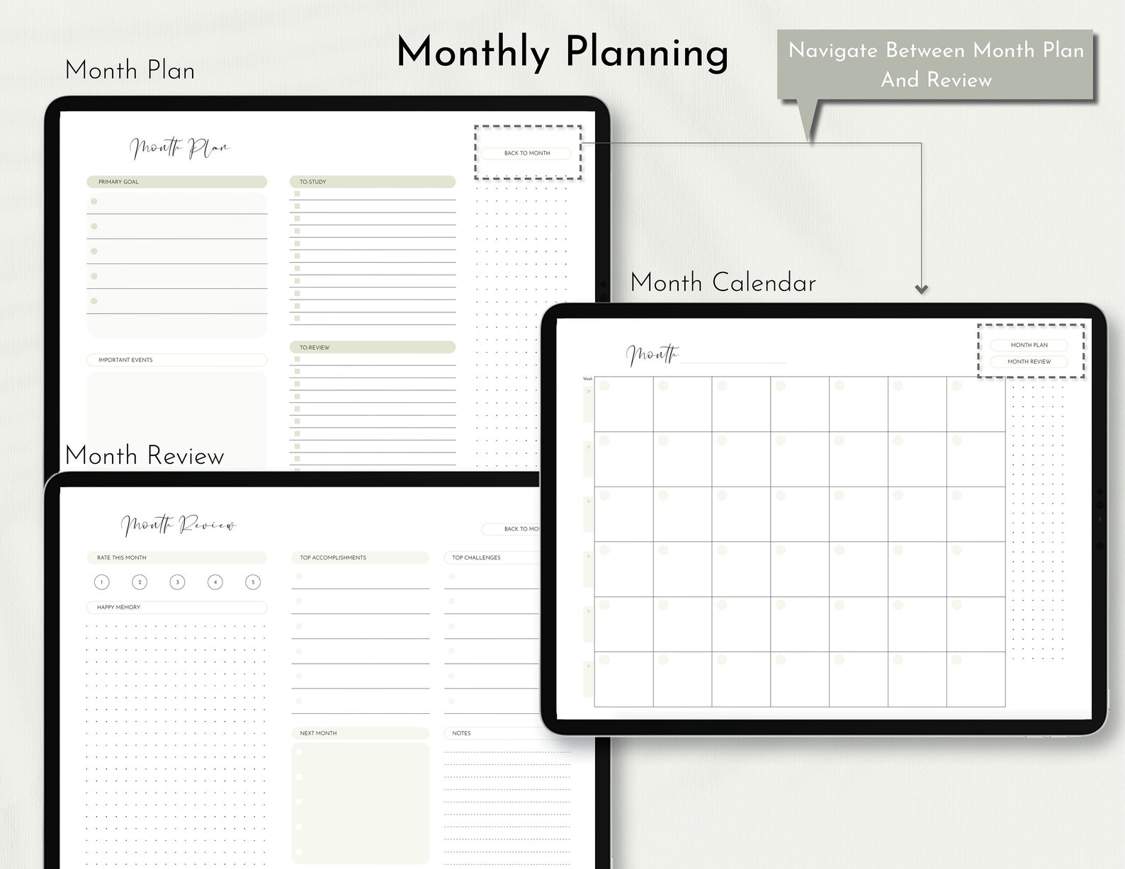 Undated Student Weekly Digital Planner, Goodnotes Planner, Notability ...